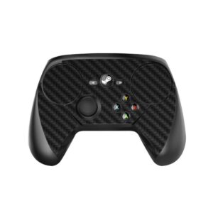 carbon fiber black grey pattern background vinyl decal sticker skin by moonlight4225 for steam controller