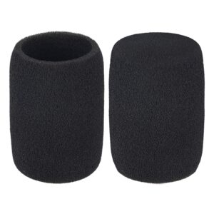 a85ws black foam windscreen pop filter fits for sm85, sm86, sm87a，beta87a, and beta87c by sunmon (2packs)