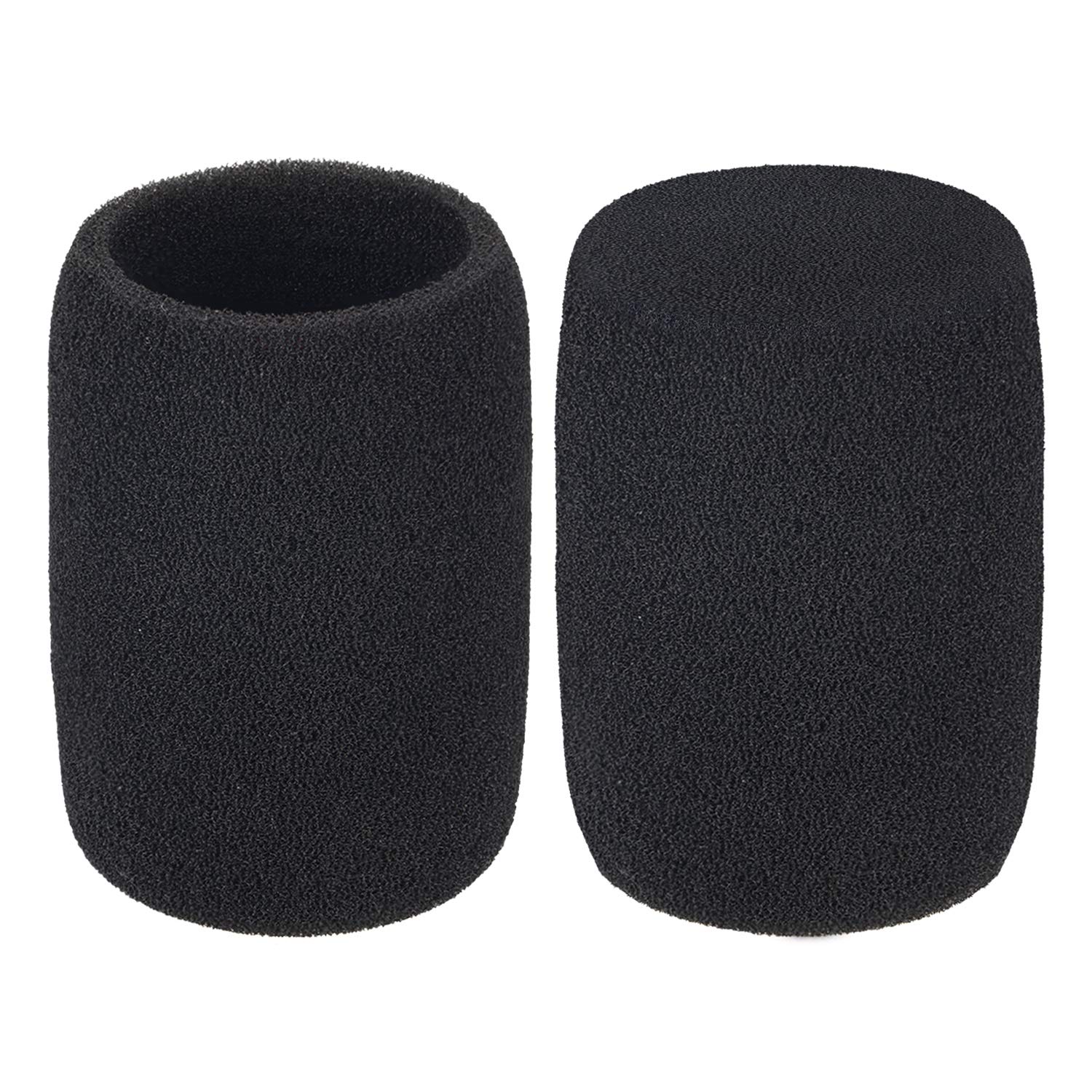 A85WS Black Foam Windscreen Pop Filter fits for SM85, SM86, SM87A，BETA87A, and BETA87C by SUNMON (2Packs)