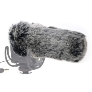 sunmon videomic pro furry windscreen muff, pop filter wind cover fits for rode videomicpro compact directional on-camera microphone