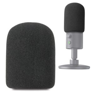 sunmon razer seiren x foam windscreen, mic pop filter/shield wind cover fits razer seiren x usb condenser streaming microphone