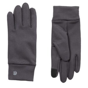 c9 champion kids' machine washable lightweight gloves, touch screen friendly, grey, boys' 4/7