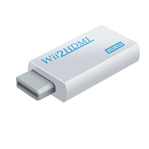 COLFULINE Wii to HDMI Converter, HDMI Output with 3.5mm Audio Jack, Supports NTSC and PAL, Easy Operation