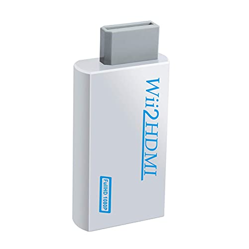 COLFULINE Wii to HDMI Converter, HDMI Output with 3.5mm Audio Jack, Supports NTSC and PAL, Easy Operation