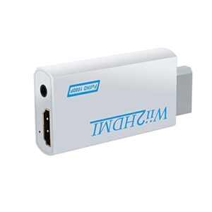 COLFULINE Wii to HDMI Converter, HDMI Output with 3.5mm Audio Jack, Supports NTSC and PAL, Easy Operation