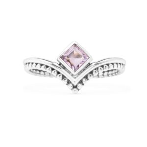 koral jewelry cut square amethyst stone ethnic ring 925 sterling silver vintage boho chic (8)