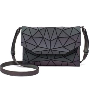 orita geometric luminous purse shoulder handbags crossbody shoulder clutch bag satchel bag