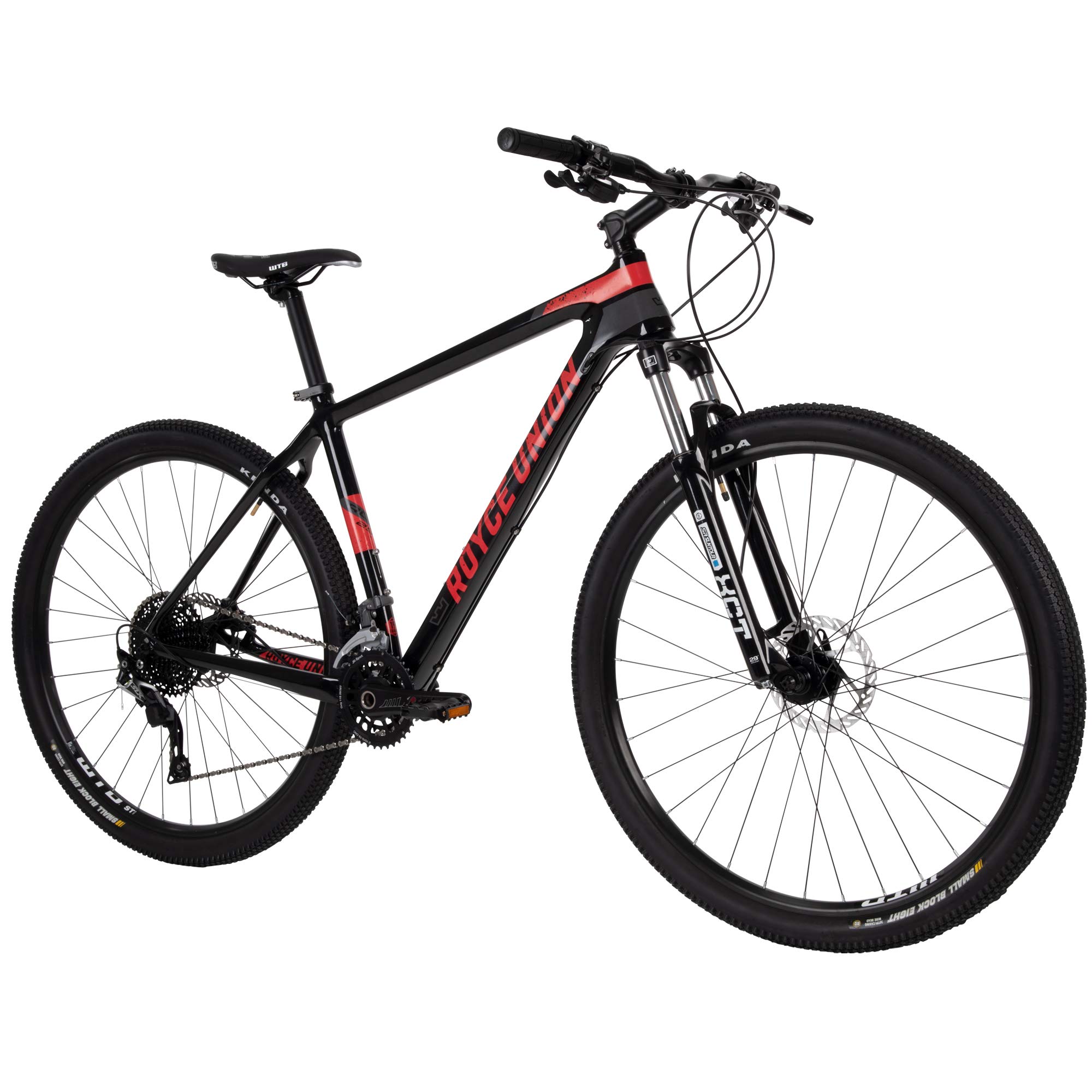 ROYCE UNION RCF Lightweight Carbon Mountain Bike, Matte Black, 29 inch Wheels / 17.5 Inch Frame