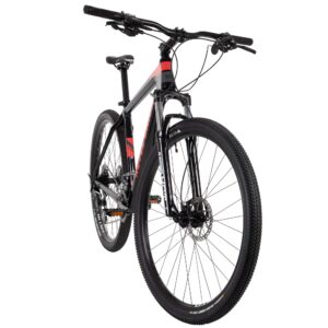 ROYCE UNION RCF Lightweight Carbon Mountain Bike, Matte Black, 29 inch Wheels / 17.5 Inch Frame