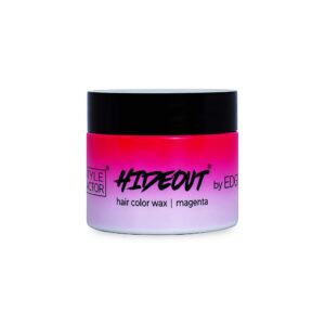 edge booster style factor hideout hair color wax mini 1.7 oz (magenta)