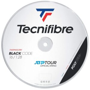 tecnifibre blackcode tennis string 1.28 black - 200m reel