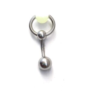 glow in the dark reversible vch door knocker with heavy ball for extra pressure.