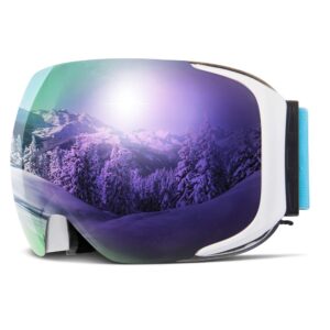 copozz ski goggles, g2 magnetic snowboard goggles/polarized skiing goggles