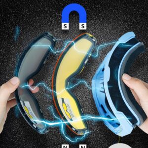 COPOZZ Ski Goggles, G2 Magnetic Snowboard Goggles/Polarized Skiing Goggles