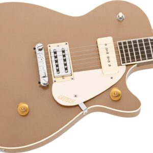 Gretsch G2215-P90 Streamliner Junior Jet Club Electric Guitar - Sahara Metallic with Laurel Fingerboard