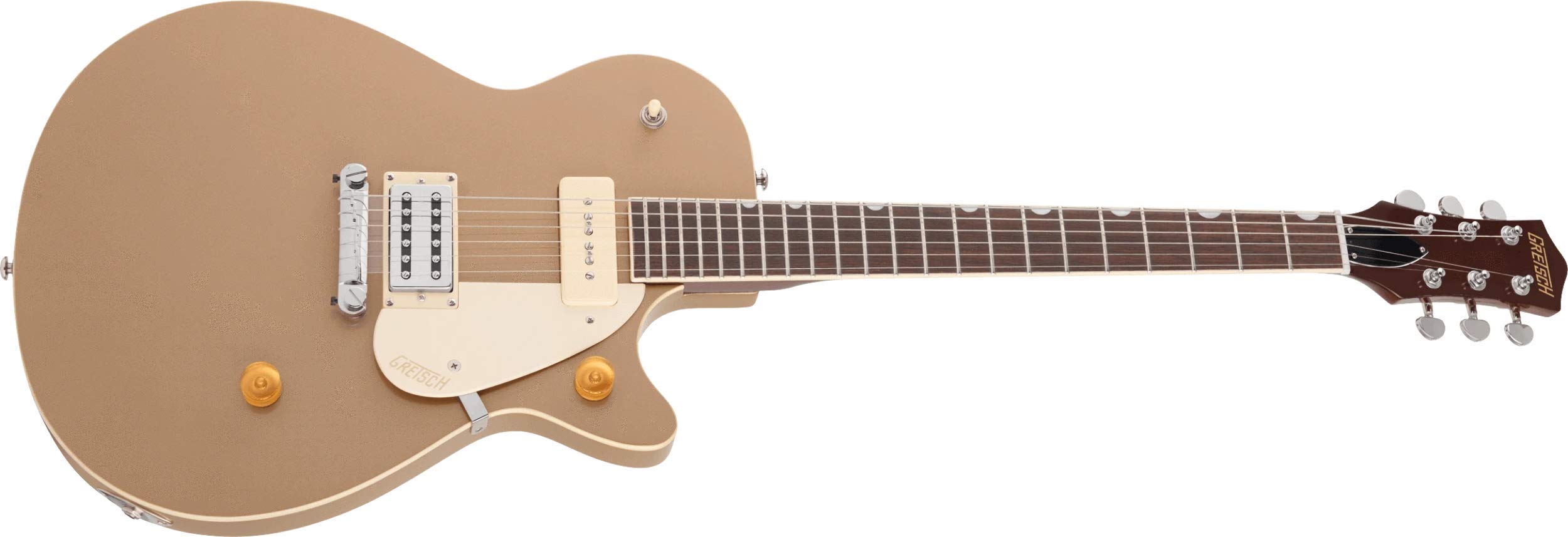 Gretsch G2215-P90 Streamliner Junior Jet Club Electric Guitar - Sahara Metallic with Laurel Fingerboard