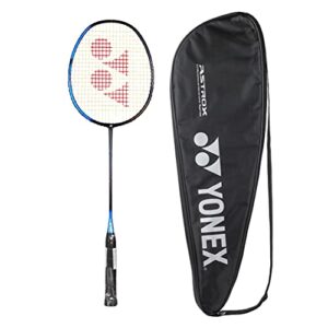 yonex smash badminton racquet (g4, 73 grams, 28 lbs tension) (black blue)