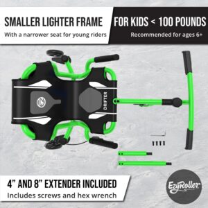 EzyRoller New Drifter-X Ride on Toy for Ages 6 and Older, Up to 150lbs. - Green