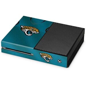 skinit decal gaming skin compatible with xbox one console - officially licensed nfl jacksonville jaguars team jersey design