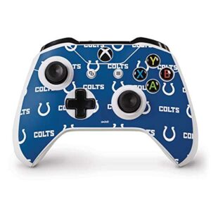 skinit decal gaming skin compatible with xbox one s controller - officially licensed nfl indianapolis colts blitz series design