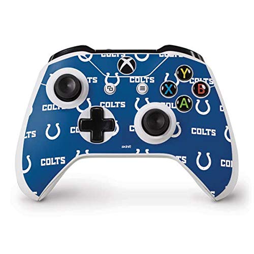 Skinit Decal Gaming Skin Compatible with Xbox One S Controller - Officially Licensed NFL Indianapolis Colts Blitz Series Design