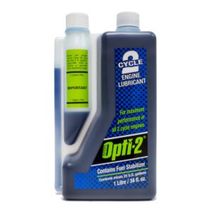 opti 34oz bottle 2 cycle engine oil mix opti-2 enviro formula 20112