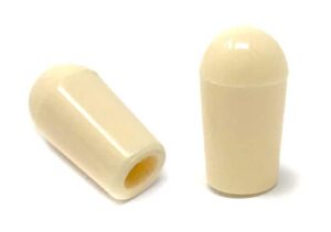 vintage forge cream toggle switch tip caps compatible with gibson usa les paul electric guitar (2-pack) lpst10-crm