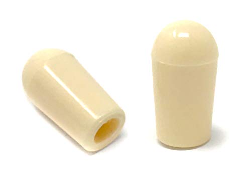 Vintage Forge Cream Toggle Switch Tip Caps compatible with Gibson USA Les Paul Electric Guitar (2-Pack) LPST10-CRM