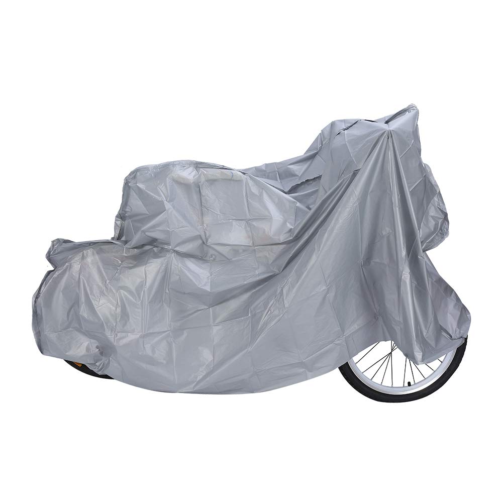 Liusin Bicycle Cover Outdoor Waterproof Bicycle Cover 78.74" Long x 39.37" Wide for 1 Bike, Road Bike Rain Cover, Motorcycle Cover Sun Rain Wind Proof for Mountain Bike, Road Bike