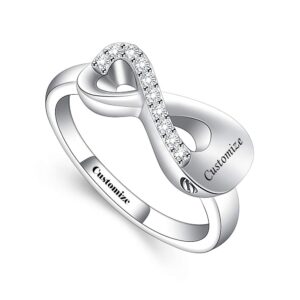 memorial jewelry infinity mini ring hold loved ones ashes cremation urn ring for women finger ring