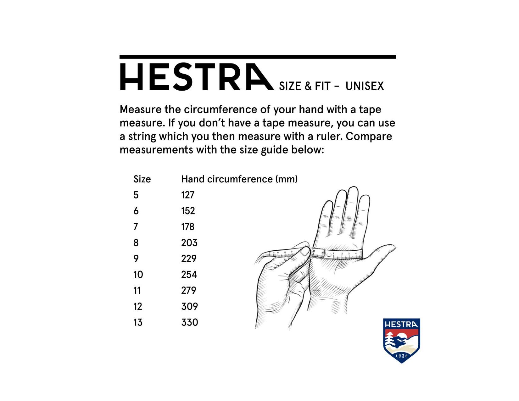 Hestra Windstopper Tour Glove - Fleece Glove for Cross Country Skiing and Ski Touring - Black - 8