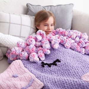 Bernat Baby Blanket Yarn - 3 Pack with Patterns - Lilac