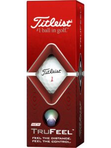 titleist trufeel golf balls white - 3 ball sleeve