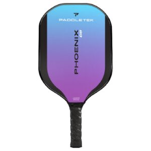 paddletek phoenix g6 pickleball paddle | professional pickleball paddles with honeycomb core, polycarbonate surface, graphite polycore & high tack performance grip | usapa approved