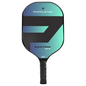 paddletek bantam ts-5 pickleball paddle | professional pickleball paddles with honeycomb core, textured fiberglass epoxy hybrid surface, bantam polycore & high tack performance grip | usapa approved