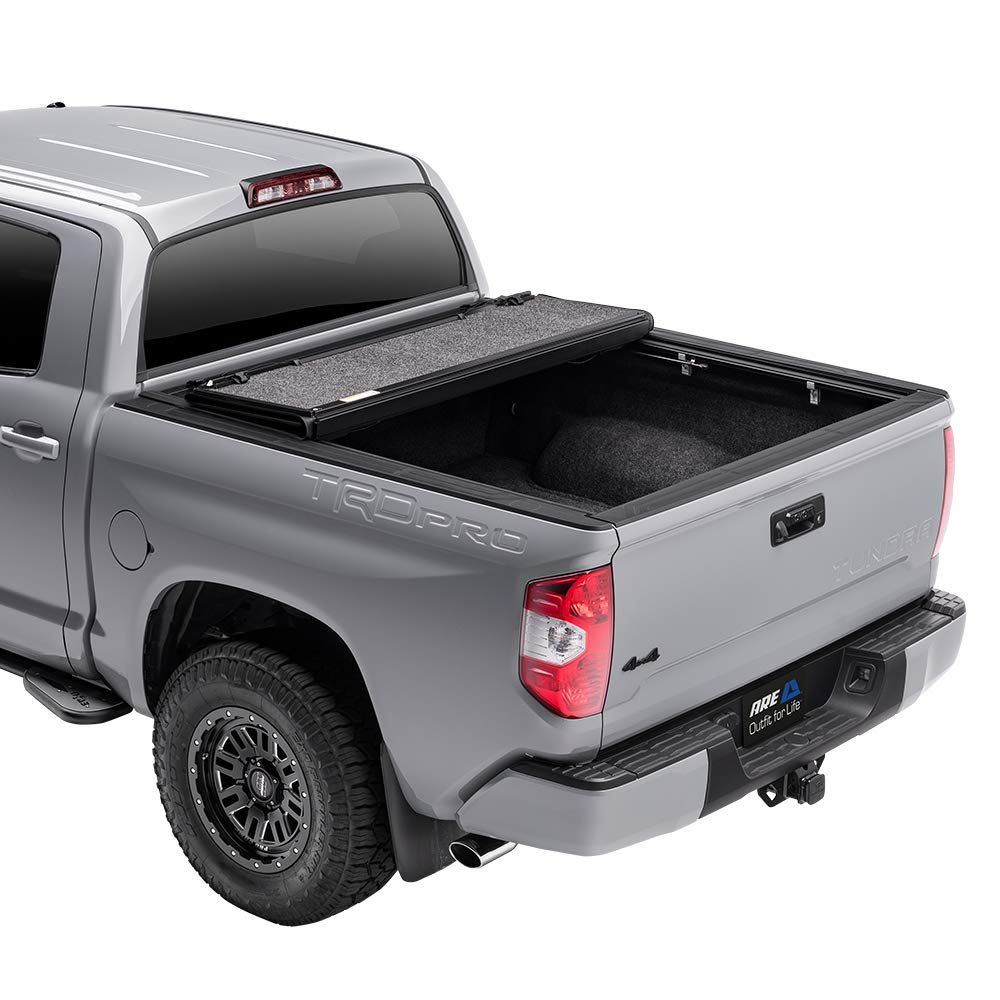 A.R.E. Fusion Painted Hard Fold Truck Bed Tonneau Cover | AR12002L-GAZ | Fits 2015 - 2021 Chevy/GMC Colorado/Canyon 5' Bed (61.7"), Paint Code: 50/GAZ Summit White