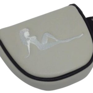 ReadyGOLF Mudflap Girl Embroidered Grey Putter Cover Mallet