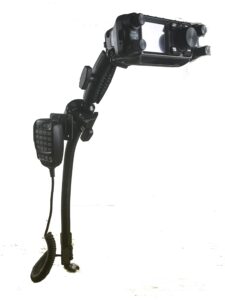 seat rail mount with mic holder for the yaesu ftm-100 ftm-200 ftm-300 ftm-350 ftm-400 ftm-500 ftm-6000 ft-891