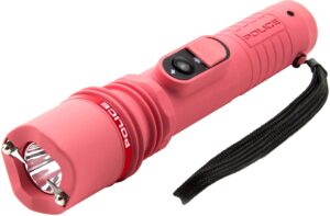 police stun gun 305 - rechargebale with led flashlight, pink