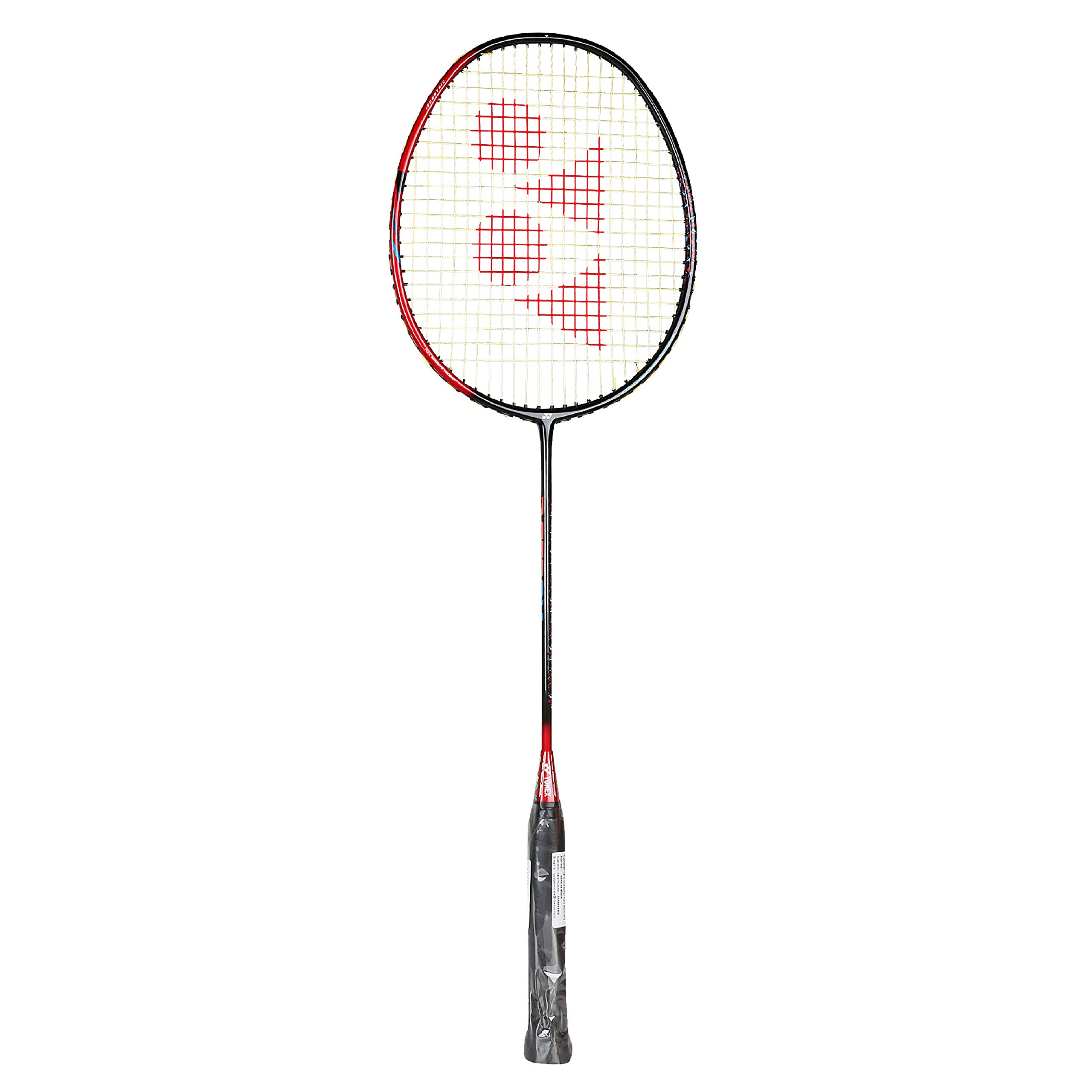 X Astrox Smash Graphite Badminton Racquest with Full Cover (Black Flash Red) | for Beginner Players | 73 Grams | Maximum String Tension - 28lbs | Ultra Light