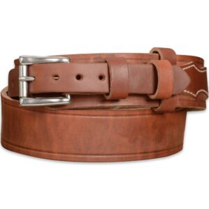 bullhide belts mens leather belt for work, casual, dress, 1.75" wide, tan, 36"