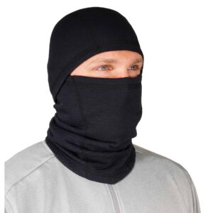 ergodyne standard fr balaclava face mask-dual compliant, black, one size