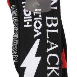 AC/DC Logo Athletic Crew Socks 2 Pair Pack For Men