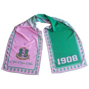 pink and green scarf women