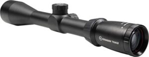 crimson trace 3-9x40mm 1 series mid-range sport riflescope with sfp, duplex reticle and scope rings for hunting, shooting and outdoor