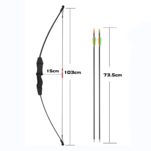 DOSTYLE Bow and Arrow Set for Children Outdoor Youth Recurve Junior Archery Training for Kid Teams Game Gift