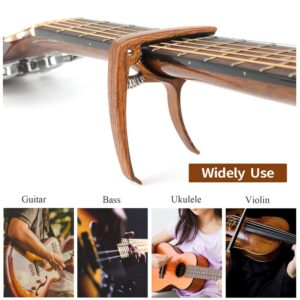 Guitar Capo, Premium Zinc Alloy Capo for Acoustic, Electric and Classical Guitars, Ukulele, Banjo, Bass, Mandolin