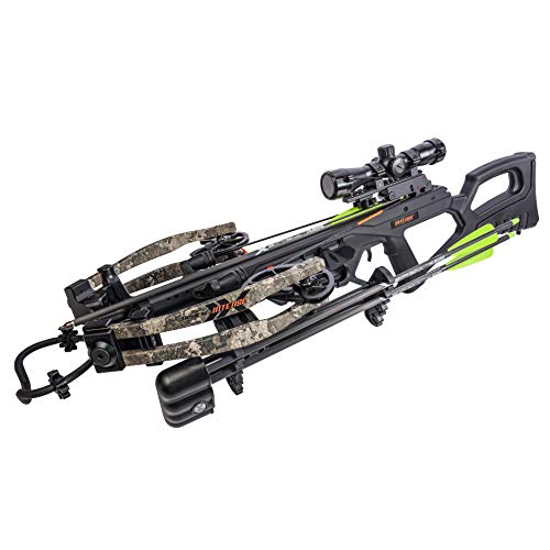 BearX Intense Ready to Shoot Crossbow Package with Scope, Quiver, Bolts, Cocking Rope, and Wax, Strata Finish, One Size (AC03A2AA185)