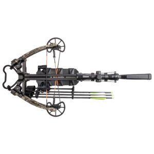 BearX Intense Ready to Shoot Crossbow Package with Scope, Quiver, Bolts, Cocking Rope, and Wax, Strata Finish, One Size (AC03A2AA185)