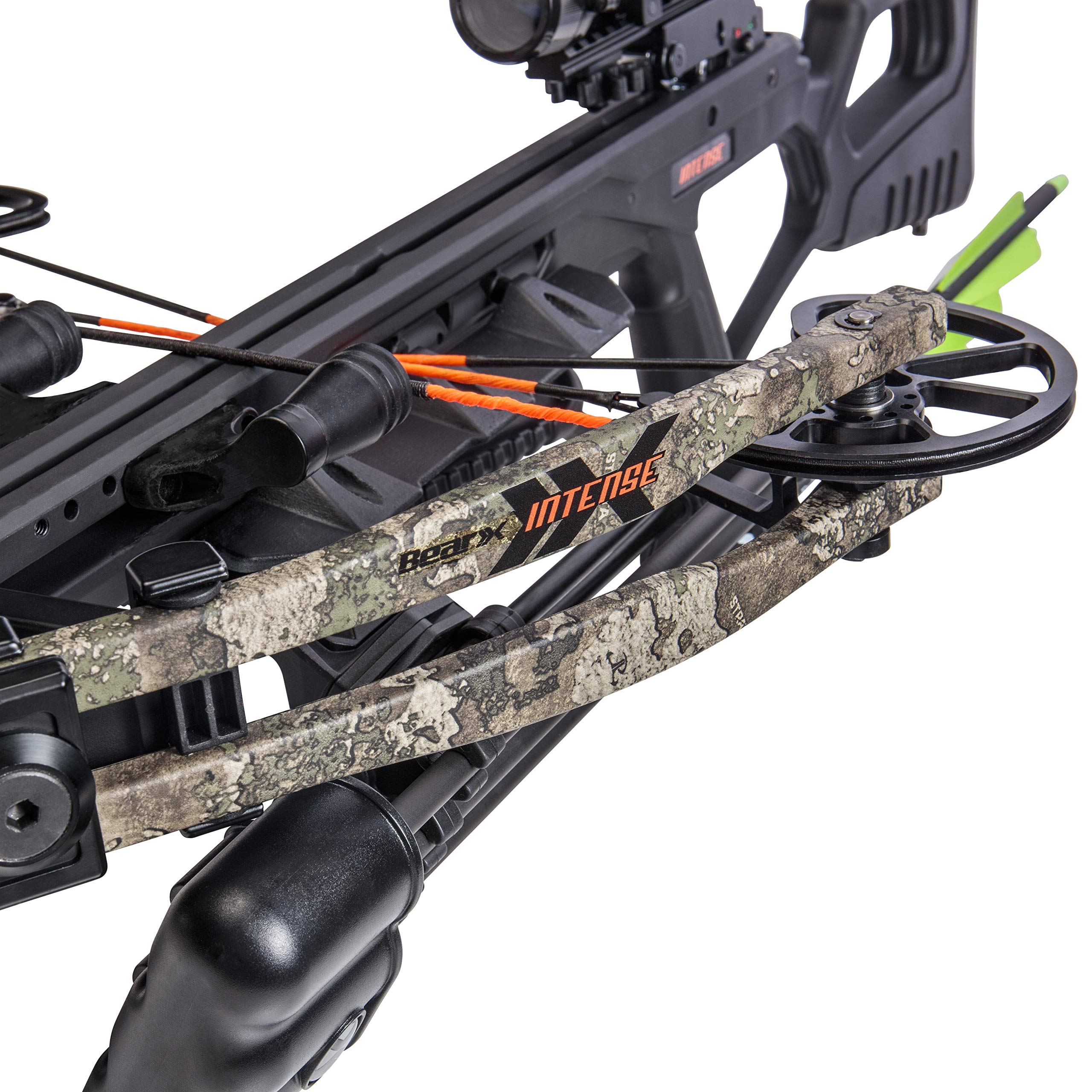 BearX Intense Ready to Shoot Crossbow Package with Scope, Quiver, Bolts, Cocking Rope, and Wax, Strata Finish, One Size (AC03A2AA185)